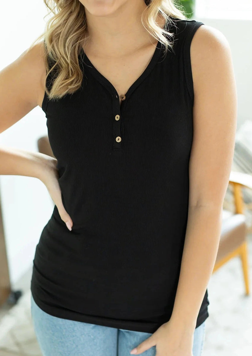 Addison Henley Tank Black – The Whiskey Wrangler Mercantile