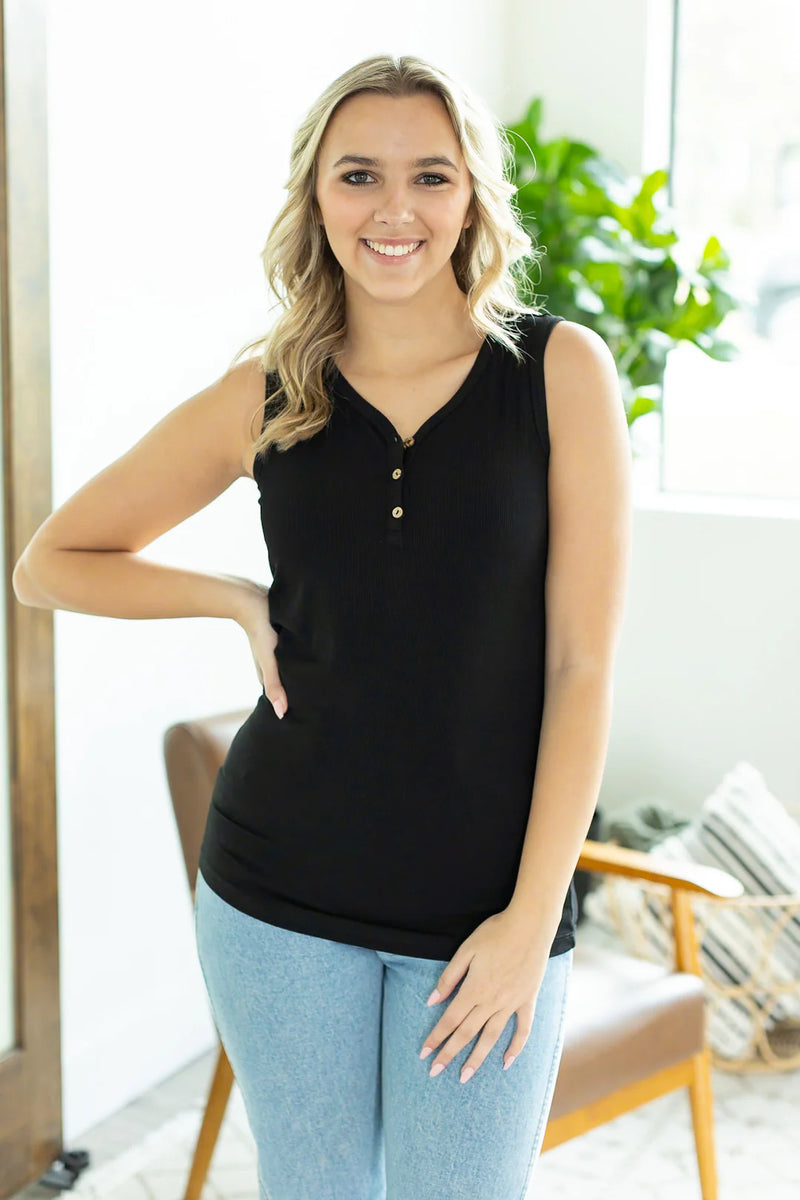 Addison Henley Tank Black – The Whiskey Wrangler Mercantile