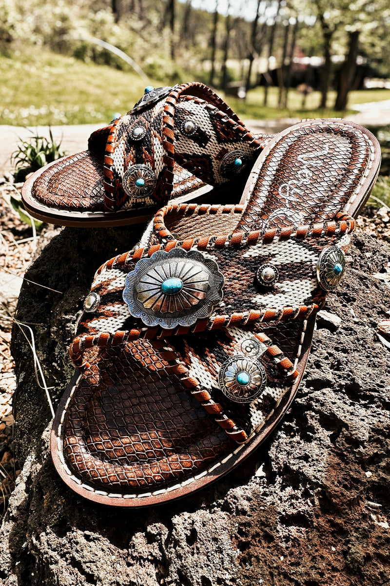 Very G Western Jungle Slip On Sandal – The Whiskey Wrangler Mercantile