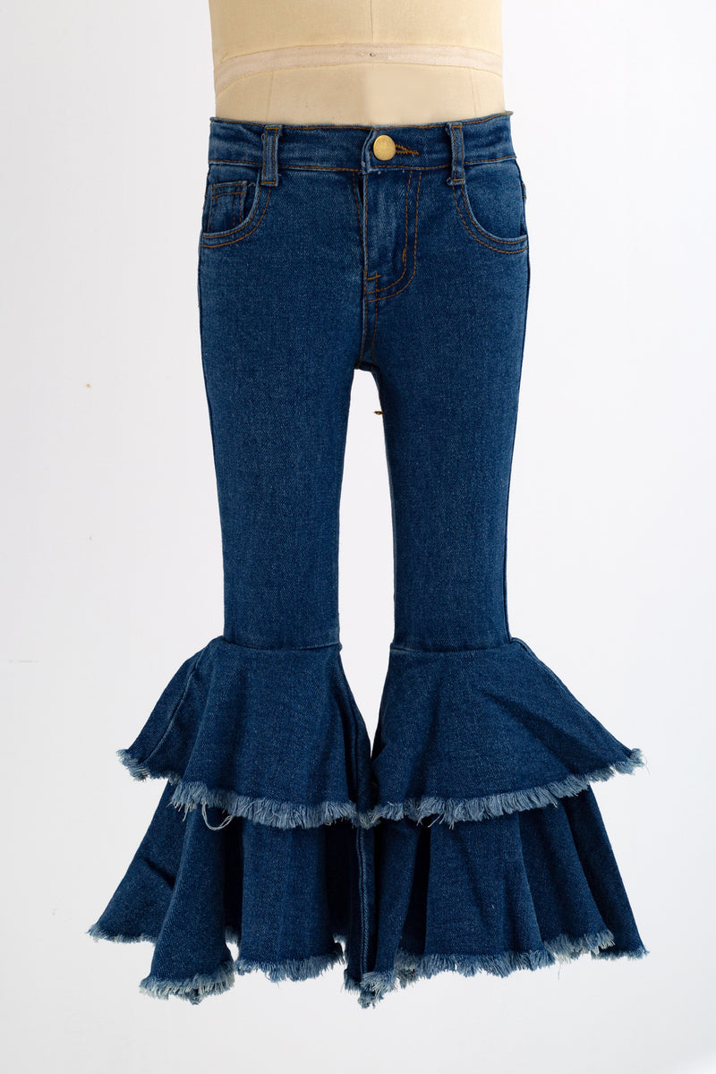 Girls Jean Denim Flares – The Whiskey Wrangler Mercantile
